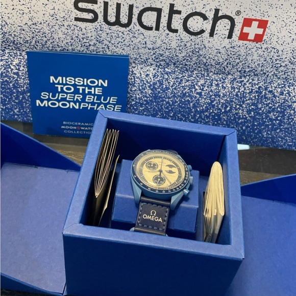 Swatch | Other | Swatch Super Blue Moon Watch | Poshmark